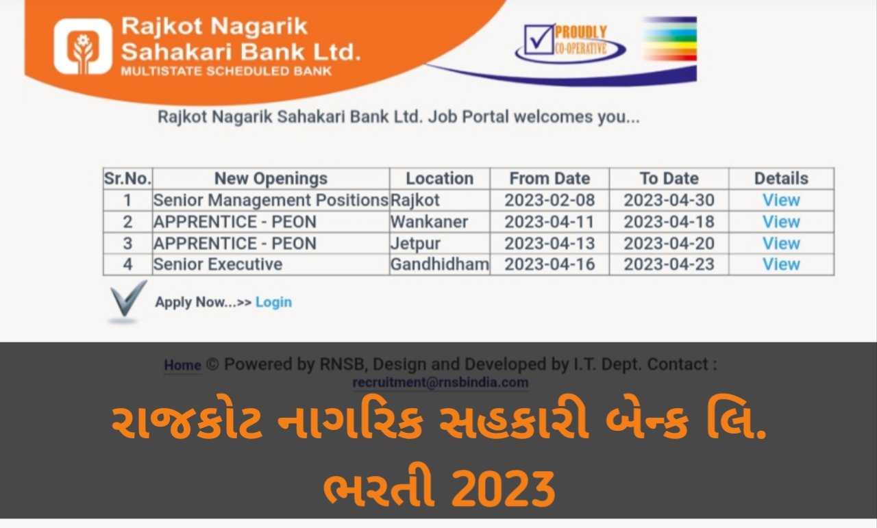 RNSBL Requirements 2023: Recruitment Advertisement for Senior Executive ...